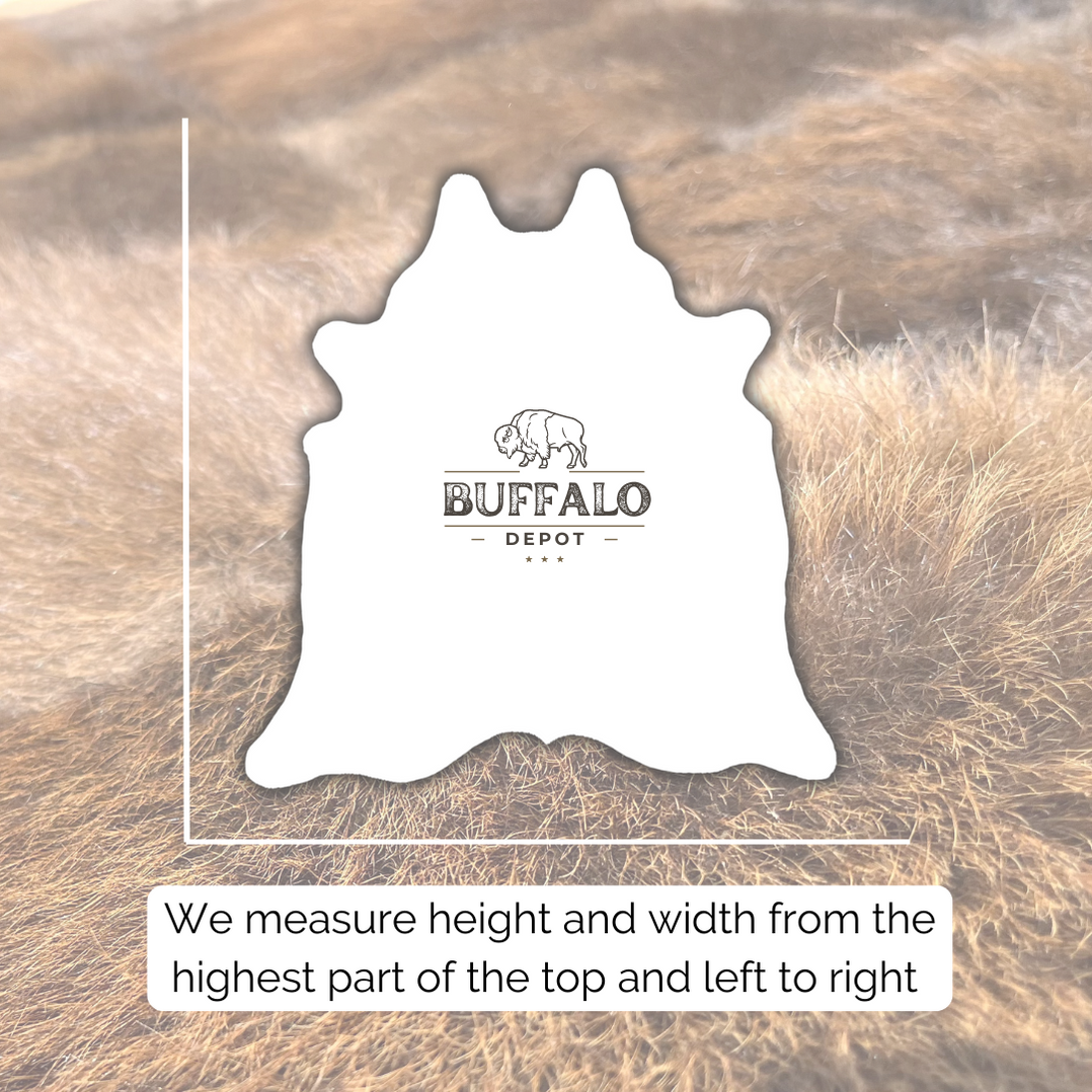 Natural Bison Hide – Deluxe Full Buffalo Leather (Large) — Buffalo Depot
