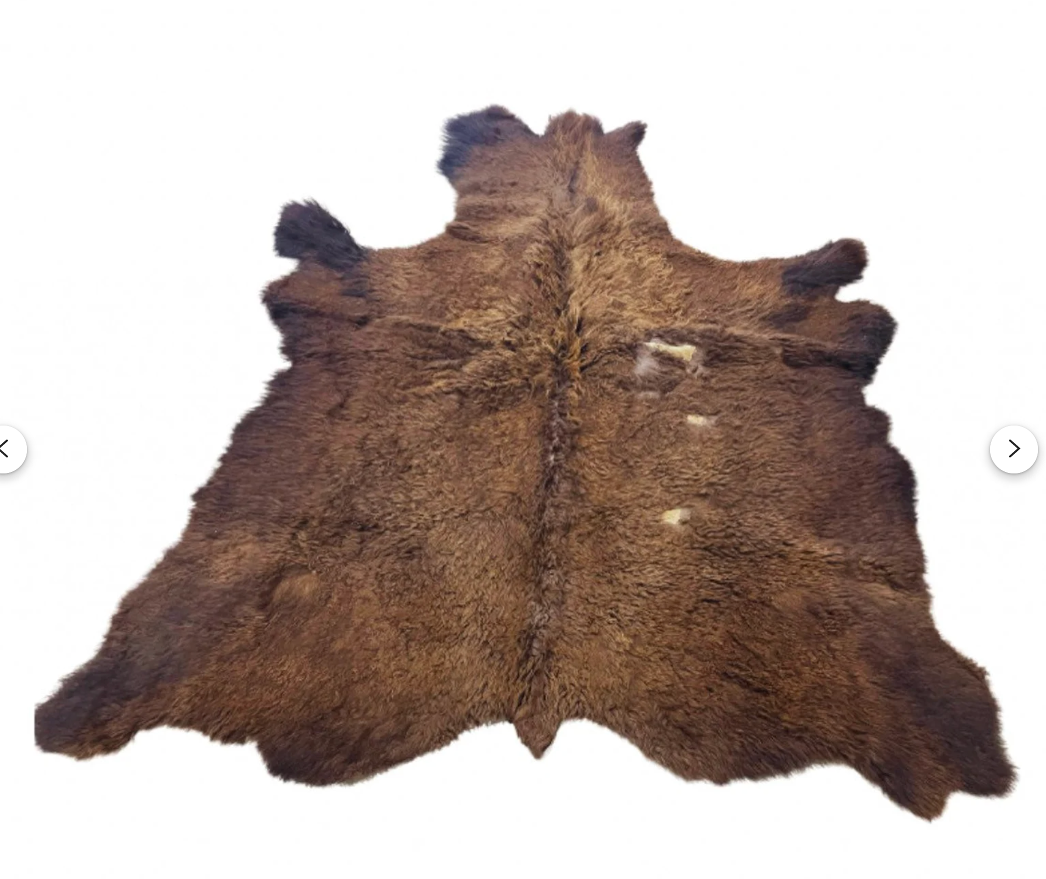 Buffalo / Bison Rug Hide - Second Grade Deluxe - Large — Buffalo Depot